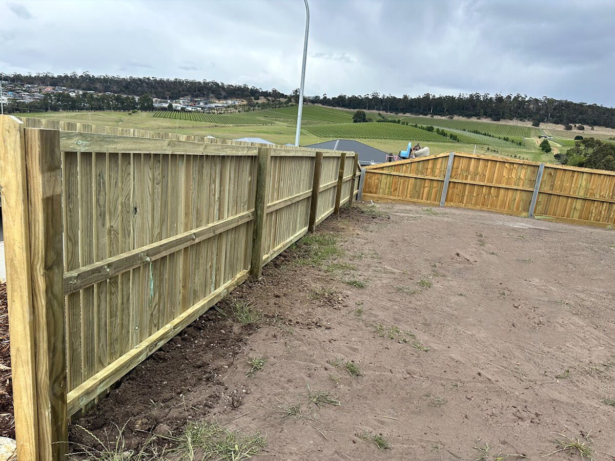 Housing Estate Fence - Hobart Fencing & Gates